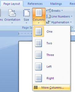 Using and formatting columns in Microsoft Word - Legal Office Guru
