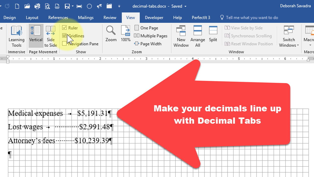 When A Tab Is Not Just A Tab Part 1 Decimal Tabs Legal Office Guru