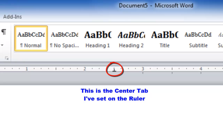 When a tab is not just a tab, part 3: Center tabs - Legal Office Guru