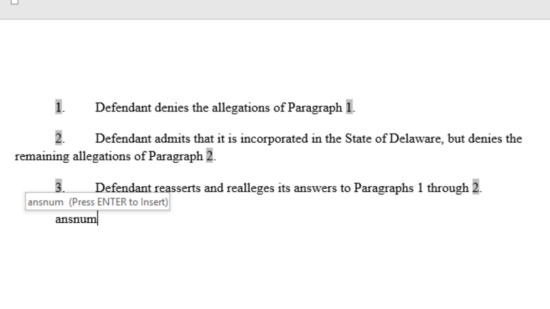 Referencing the previous paragraph number with SEQ - Legal Office Guru