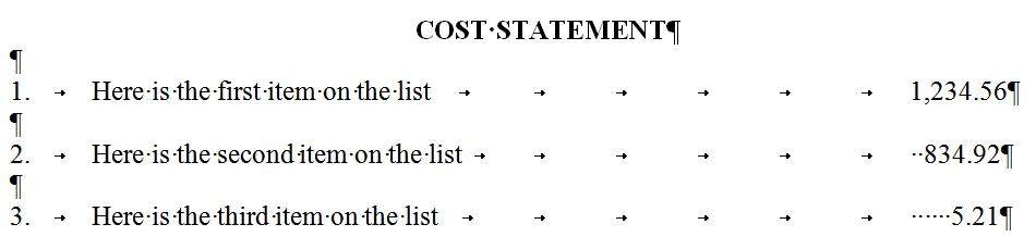 When A Tab Is Not Just A Tab Part 1 Decimal Tabs Legal Office Guru