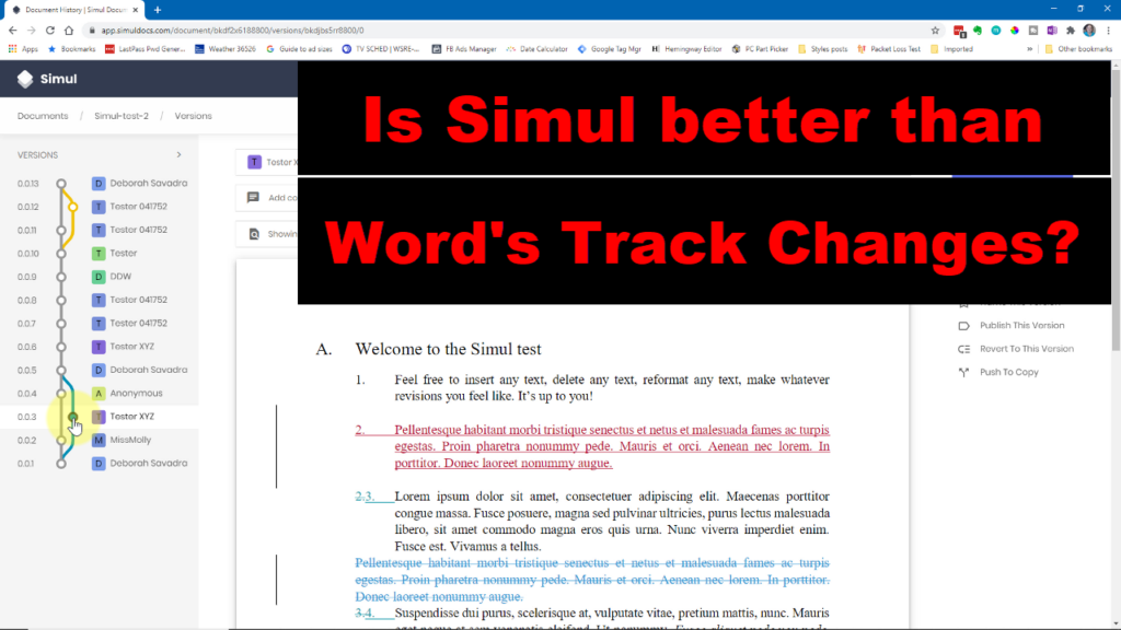 3 Track Changes DON’Ts plus a review of Simul - Legal Office Guru